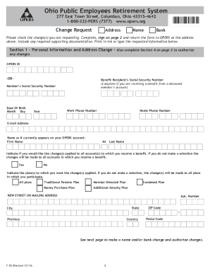 Fillable Online Forms Help - OPERS Fax Email Print - pdfFiller