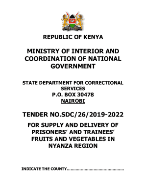 Fillable Online ministry of interior and coordination of national ...