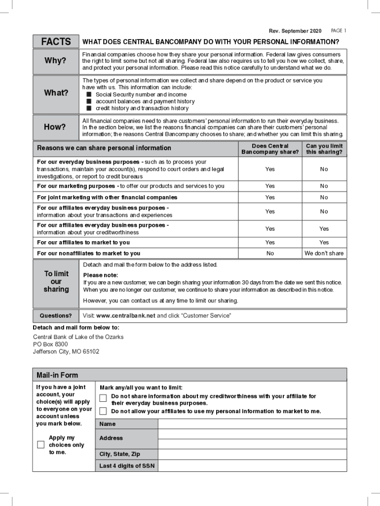 Fillable Online Why? What? How? - Central Bank Fax Email Print - pdfFiller