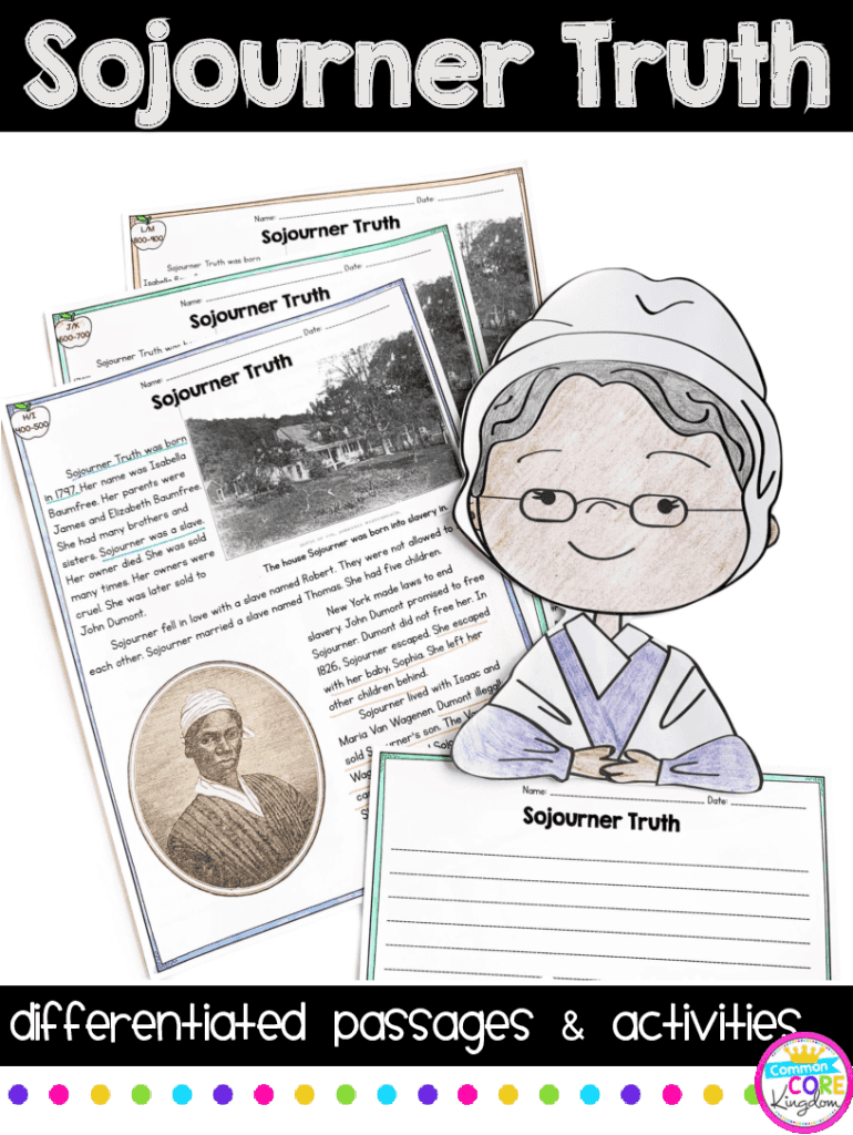 Fillable Online Ain't I a Woman? Read-AloudSojourner truth ...