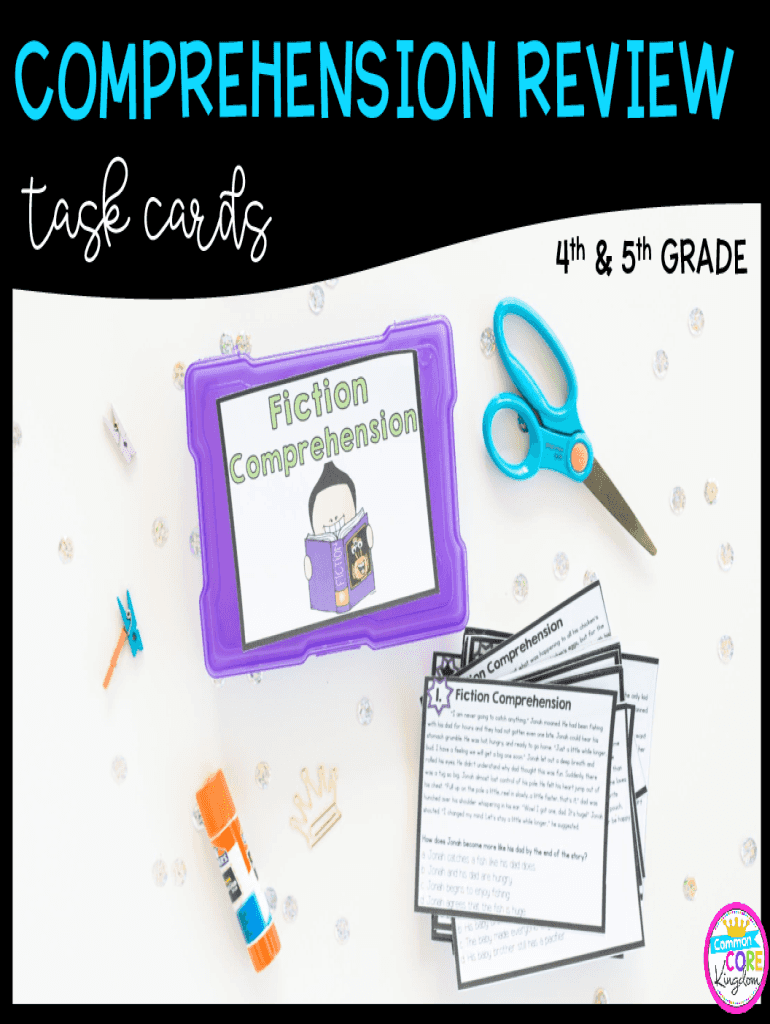 Fillable Online Text Structure Scoot Task Card Review Game (4th-5th ...