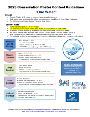 Fillable Online Conservation Awareness Poster Contest Fax Email Print ...