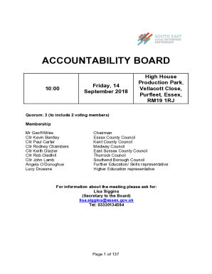 Fillable Online ACCOUNTABILITY BOARD - Essex County Council Fax Email ...