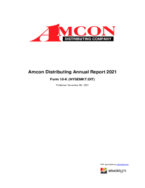 Fillable Online AMCON DISTRIBUTING CO Form 10-K Annual Report Filed ...