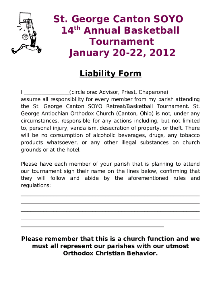 Hoops Invite - Saint John's Seminary Doc Template | pdfFiller