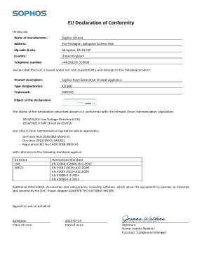 Fillable Online EU DECLARATION OF CONFORMITY - Precision Digital Fax Email Print - pdfFiller