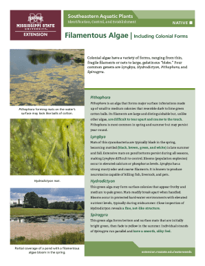 Fillable Online Fact Sheet Algae in Aquatic Ecosystems 120115 - IN.gov ...