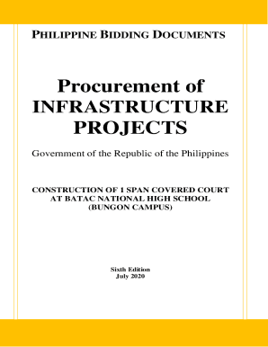 Fillable Online Construction of 1 Span Covered Court at Batac National ...