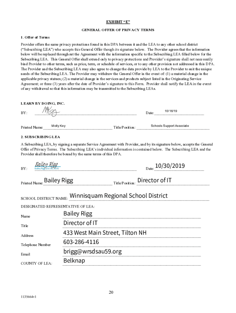 Fillable Online Bailey Rigg Belknap Bailey Rigg Winnisquam Regional ...