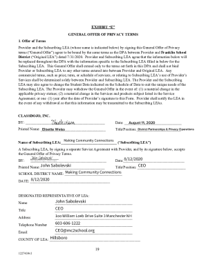 Fillable Online Subscribing LEA Sample Clauses - Law Insider Fax Email Print - pdfFiller