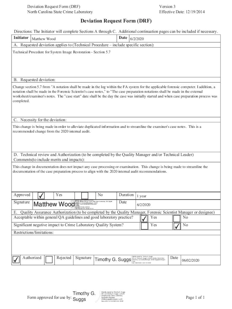 Fillable Online Signed - (DRF) Deviation Request Form - Restoration.pdf ...