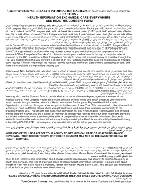 Fillable Online HEALTH INFORMATION EXCHANGE Care Everywhere ... Fax ...