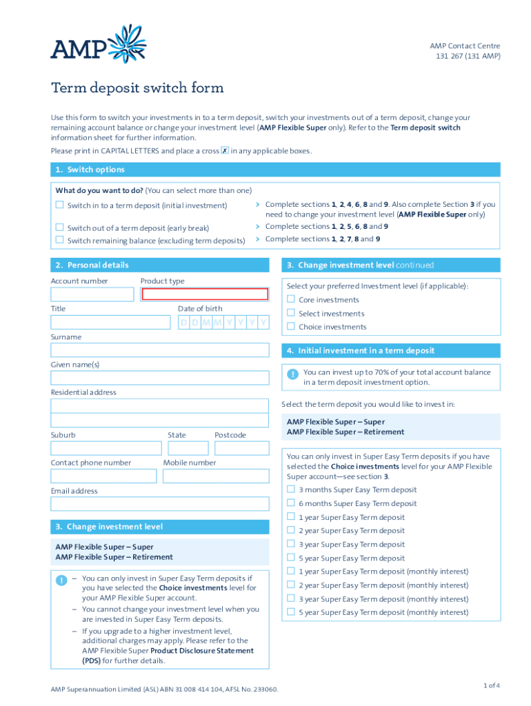 Fillable Online SignatureSuper Insurance Guide Fact Sheet - AMP Life ...