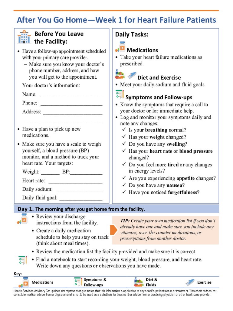 Fillable Online What is a heart failure action plan? - Mayo Clinic Fax Email Print - pdfFiller