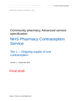 NHS Pharmacy Contraception Service Tier 1 - NHS England Doc Template ...