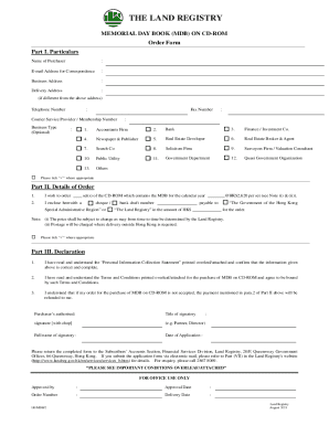 Fillable Online MEMORIAL DAY BOOK (MDB) ON CD-ROM Order Form Fax Email ...
