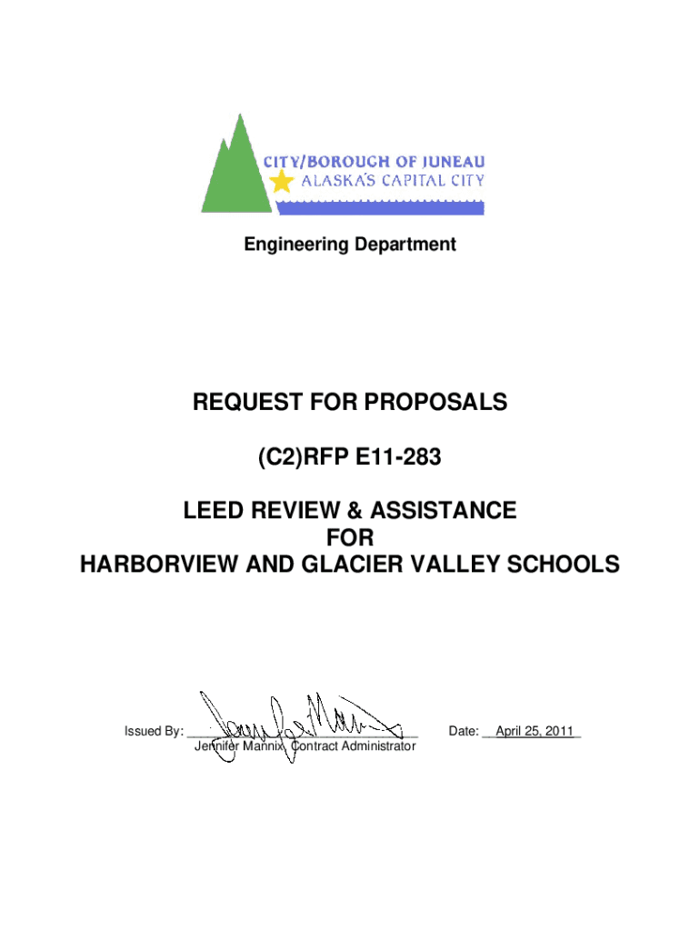 Fillable Online request for proposals (c2)rfp e11-283 leed review ...