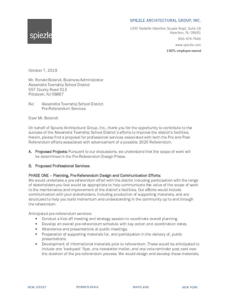 Fillable Online EXPLANATORY STATEMENT PROPOSAL Fax Email Print - pdfFiller