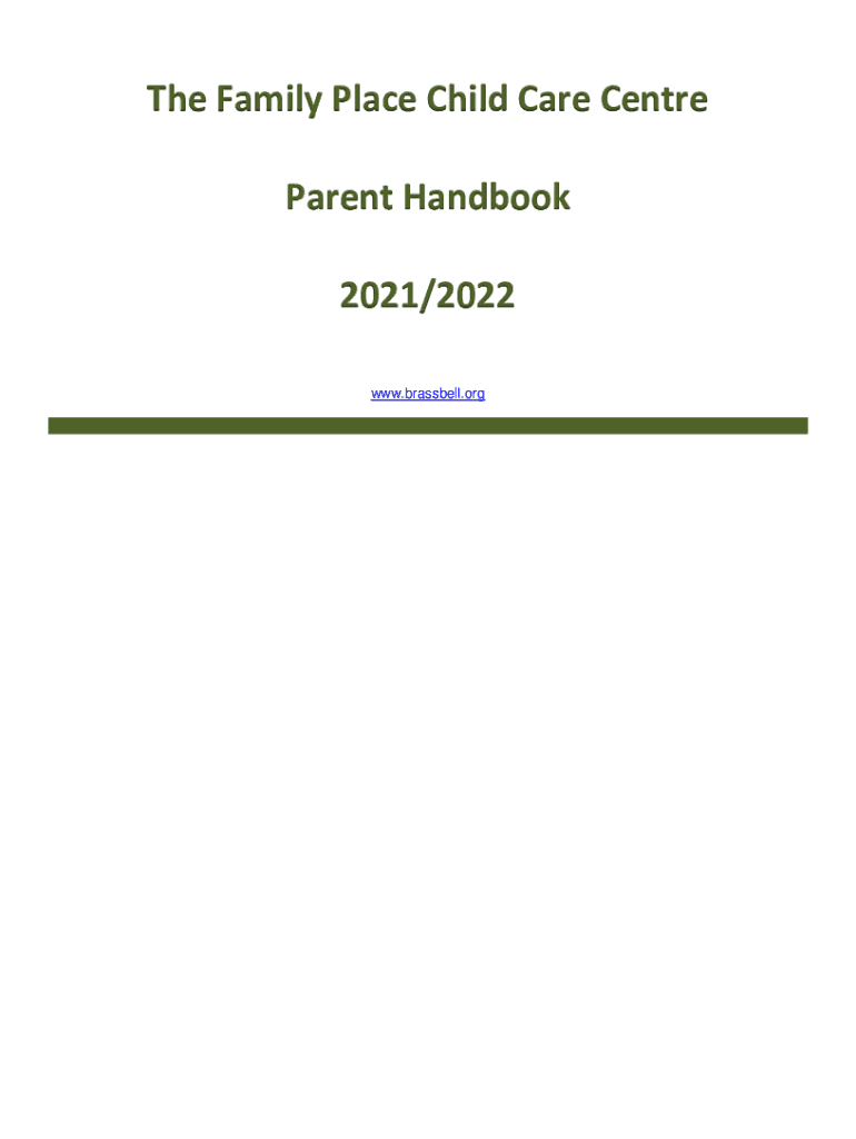 Fillable Online PARENT HANDBOOK - Squarespace Fax Email Print - pdfFiller
