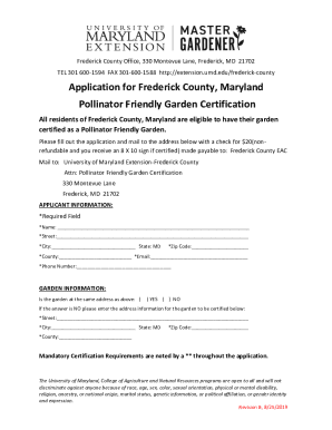 Fillable Online extension umd Frederick County - College of Agriculture ...