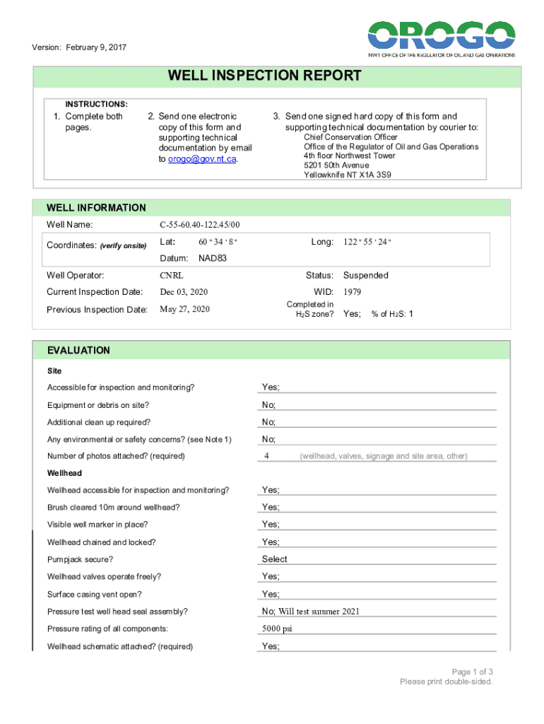 Fillable Online Office of the Regulator of Oil and Gas Operations Fax ...