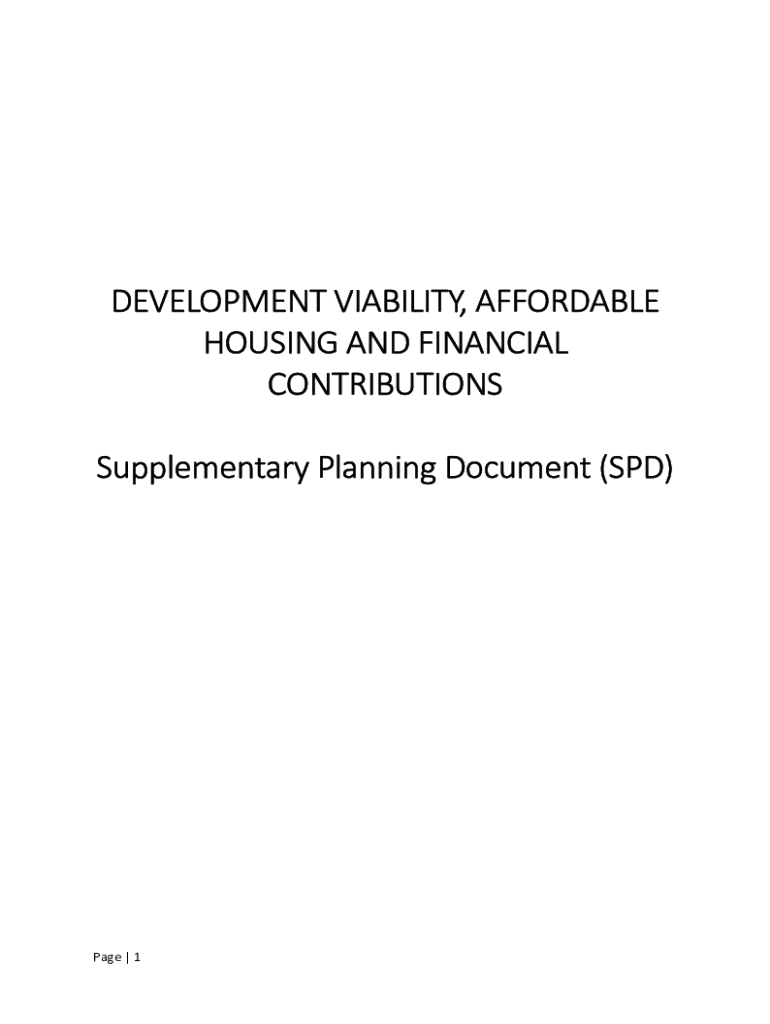 Fillable Online DEVELOPMENT VIABILITY, AFFORDABLE HOUSING AND ... Fax ...