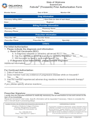 Fillable Online Fotivda (Tivozanib) Prior Authorization Form Fax Email ...