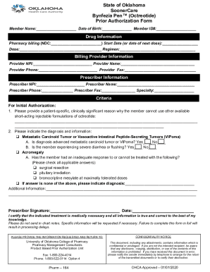 Fillable Online State of Oklahoma SoonerCare Bynfezia Pen ( ... Fax Email Print - pdfFiller