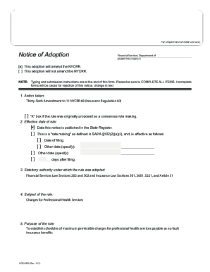 Fillable Online Regulations - Insurance Fax Email Print - pdfFiller