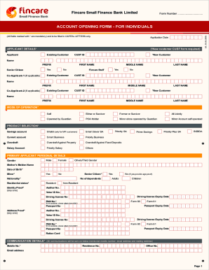 Fillable Online fixed deposit form for individuals - Fincare Small ...