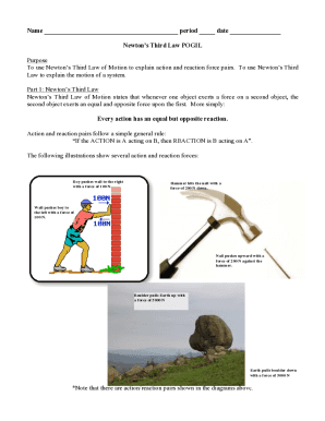 Fillable Online Newton's 3rd Law Worksheet 2 - Physics - Mayfield City ...