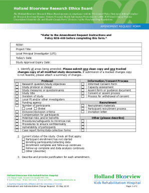 Fillable Online Amendment Request Form May 2015 Fax Email Print - pdfFiller