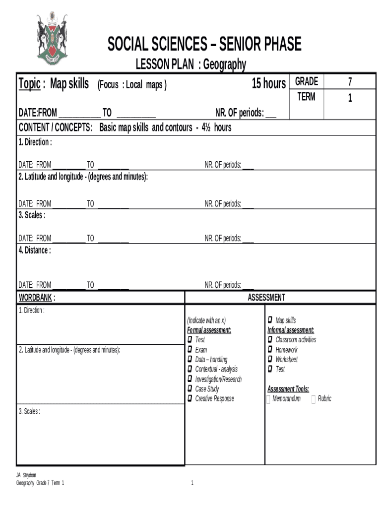 Grade 7 Social Studies People and Places in the World Doc Template ...