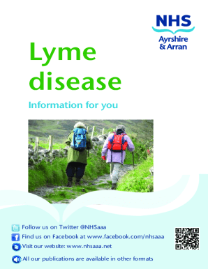Fillable Online Signs and Symptoms of Untreated Lyme Disease - CDC Fax ...