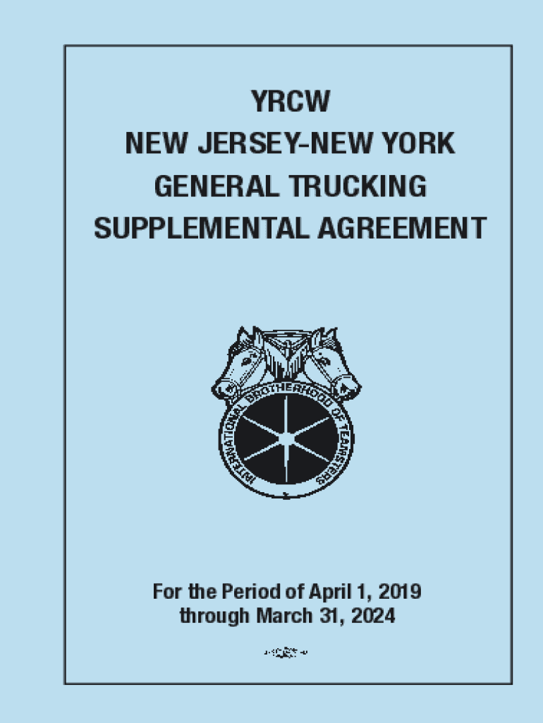 Fillable Online YRCW NATIONAL MASTER FREIGHT AGREEMENT AND ... Fax ...