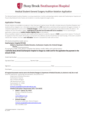 Fillable Online General Surgery Audition Rotation Application.pdf Fax ...