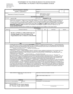 Fillable Online DEPARTMENT OF PROPERTY AND PROCUREMENT DIVISION Fax ...