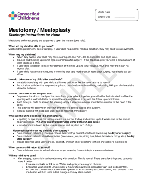 Fillable Online Meatotomy: Procedure, Recovery, Risks, What to Expect ...