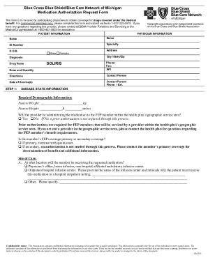 Fillable Online FEP MARF - e-Referral - BCBSM Fax Email Print - pdfFiller