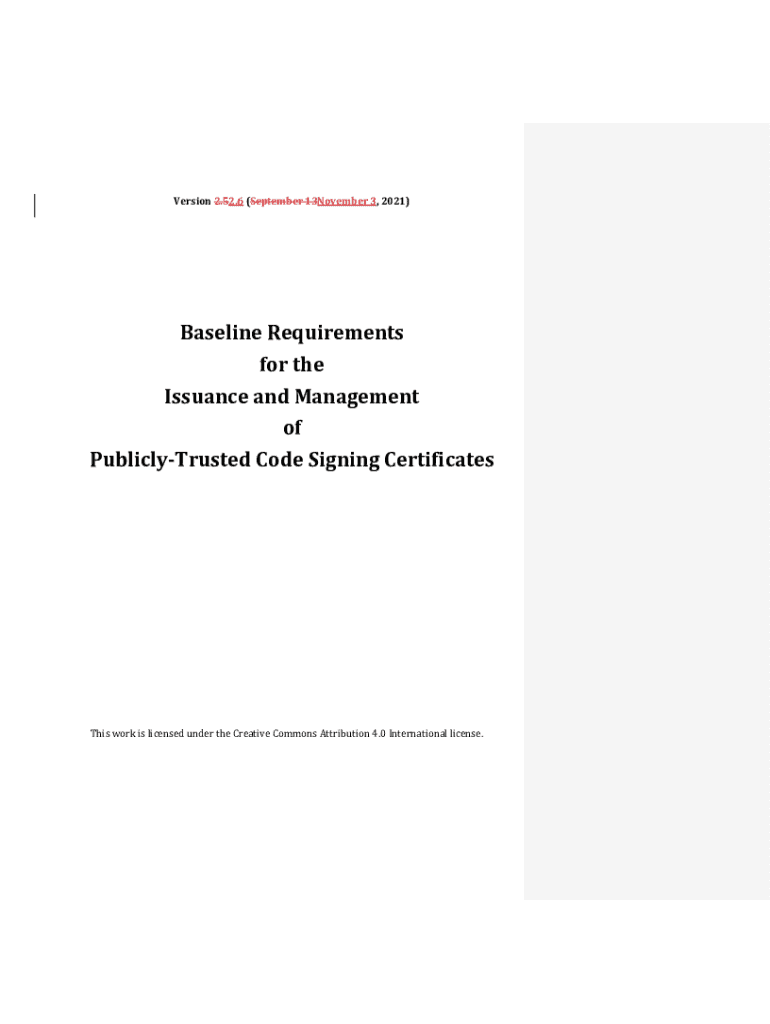 Fillable Online What are the minimum requirements for Code Signing ...