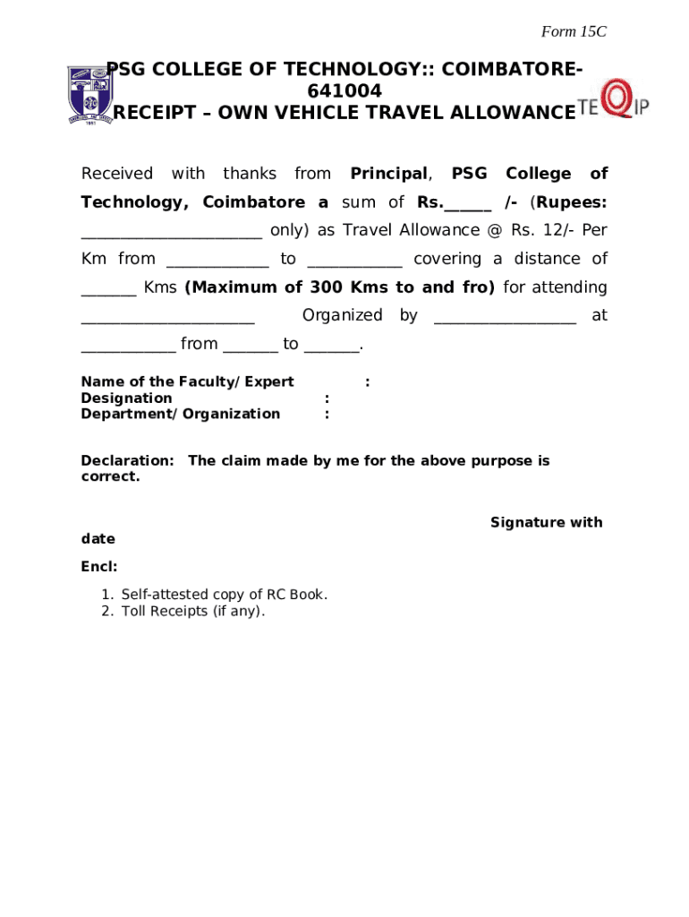 Automobile Engineering - PSG College of Technology Doc Template | pdfFiller