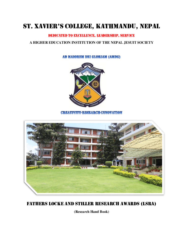 Fillable Online Department of Physics, St. Xavier's College, Kathmandu ...