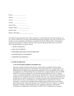Fillable Online Sample Partner Agreement Form - Yumpu Fax Email Print ...