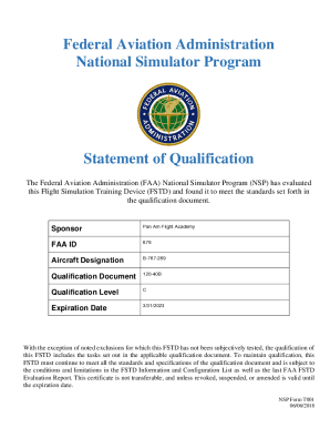 Fillable Online Blank SOQ form for FSTD qualification Fax Email Print ...