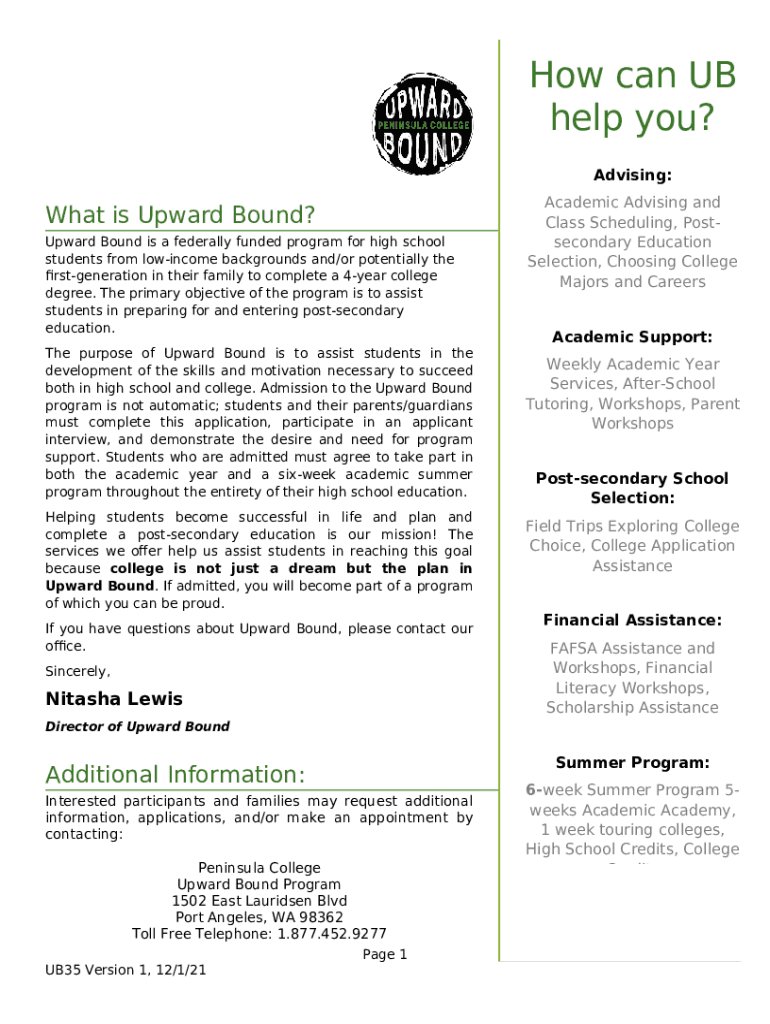 Upward Bound - Student Resources - Adams State University Doc Template | pdfFiller