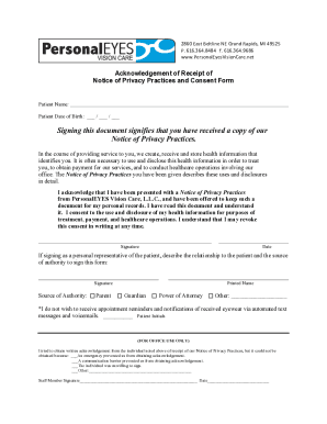 Fillable Online Signing this document signifies that you have received ...