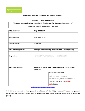 Fillable Online RFQ1411177.pdf - National Health Laboratory Service Fax ...