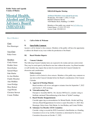 Fillable Online Mental Health Alcohol & Drug Advisory Board - Placer ...
