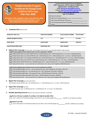 Fillable Online Enrollment & Change Form Fax Email Print - pdfFiller