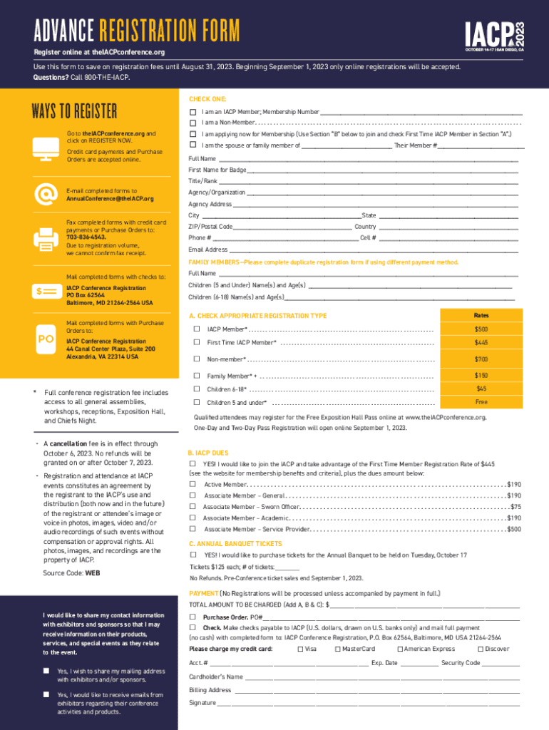 Fillable Online Registration and General Event Information Fax Email ...